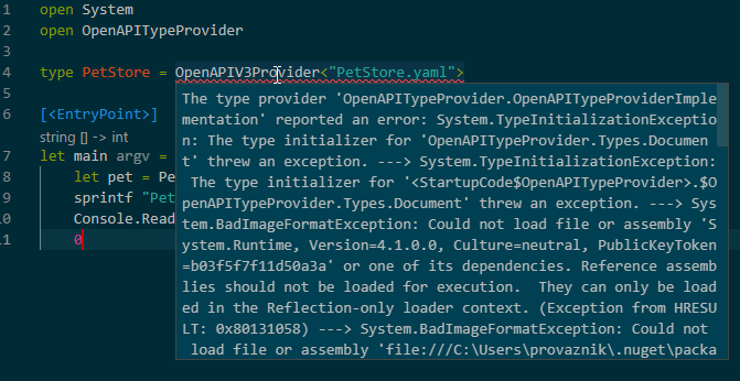 13.25.3 breaks FSharp.Data.Npgsql type provider · Issue #900 · ionide/ionide-vscode-fsharp · GitHub
