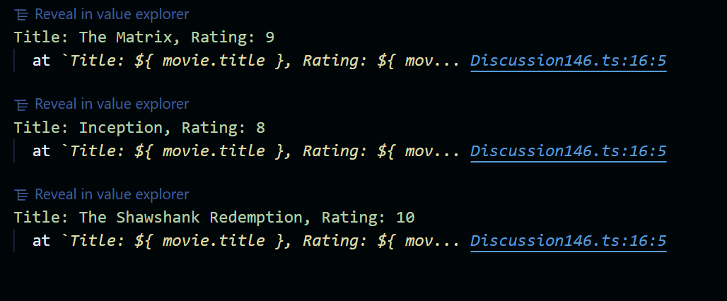 TypeScript - Movies - Interface, Objects, For Loop · akash-coded angular · Discussion #146 · GitHub