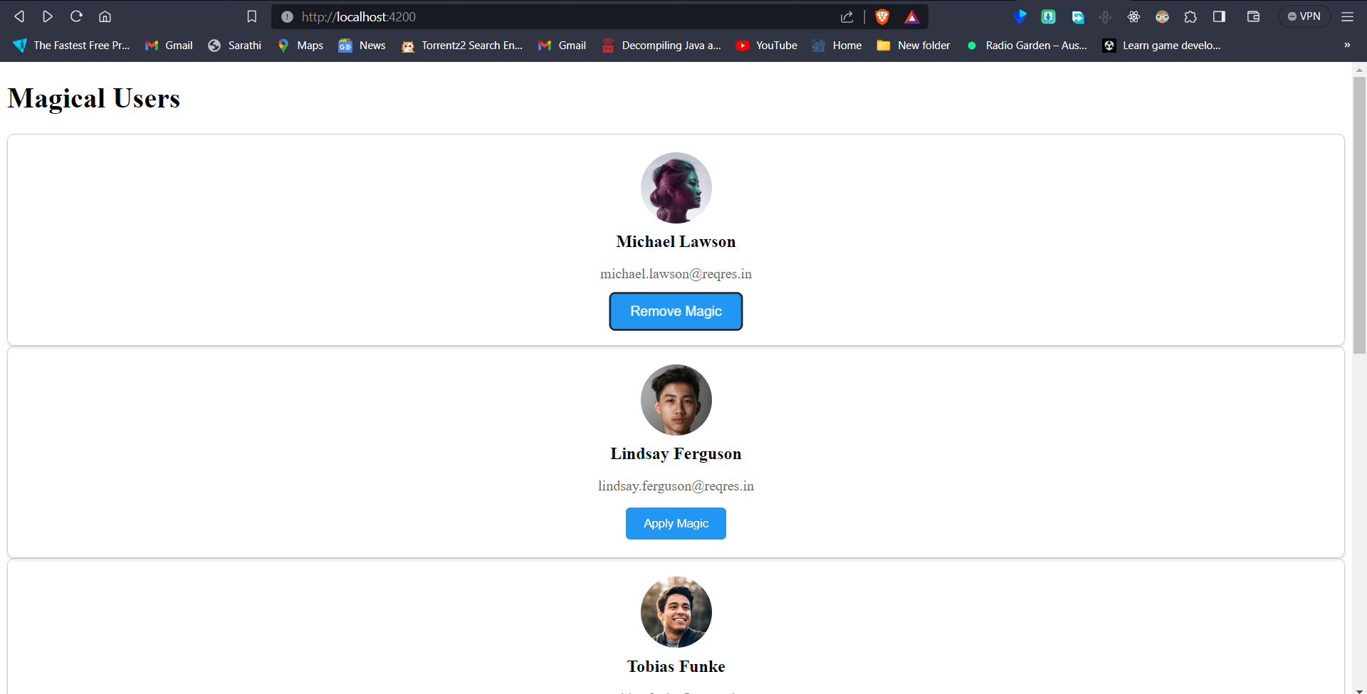 Guided Exercise Angular App With Api Data Fetching Magical Users · Akash Coded Angular