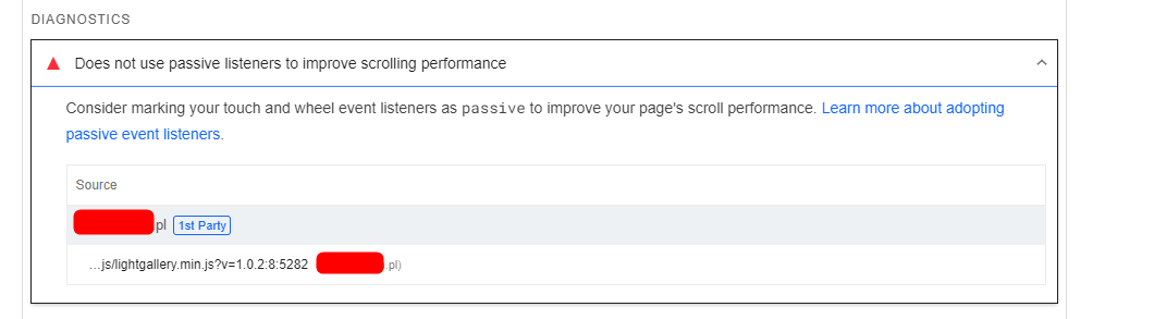 Use passive listeners to improve scrolling performance · Issue #1517 · sachinchoolur ...