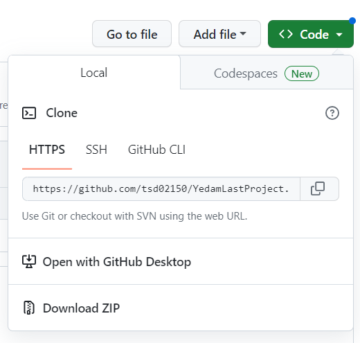GitHub - tsd02150/YedamLastProject