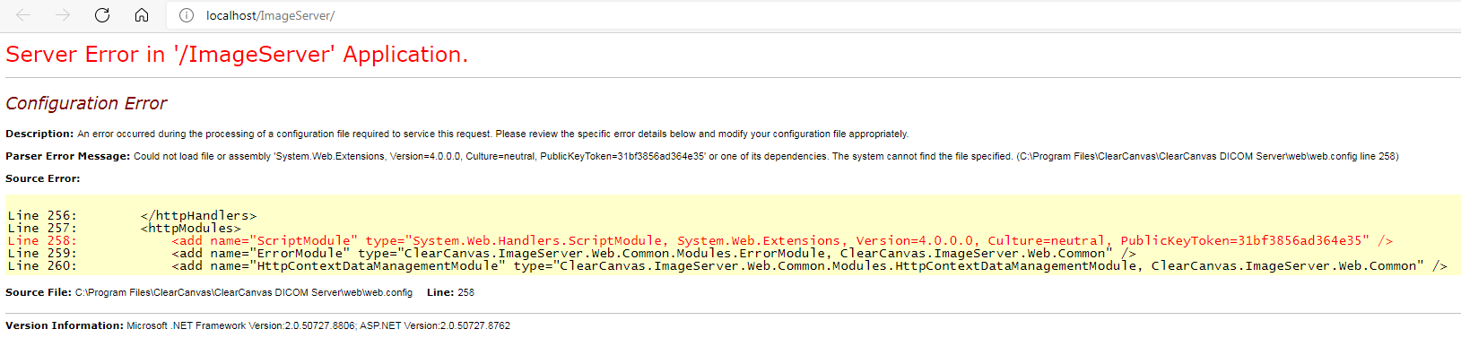 Clear Canvas Server Configuration Error · Issue #267 · ClearCanvas/ClearCanvas · GitHub