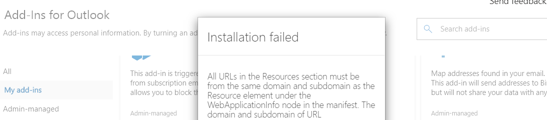 Outlook addin SSO - Publish guidelines · Issue #452 · OfficeDev/Office-Addin-Scripts · GitHub