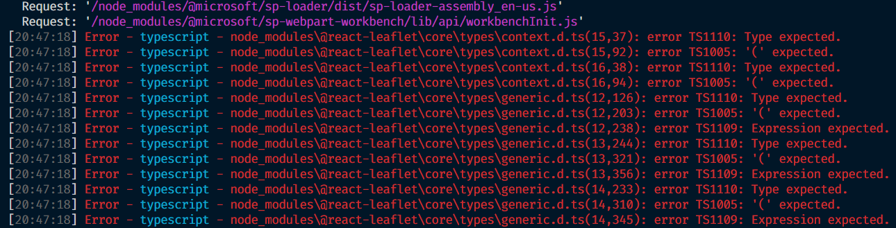 Not able to use with Typescript 2.4.2 in SPFX · Issue #780 · PaulLeCam/react-leaflet · GitHub
