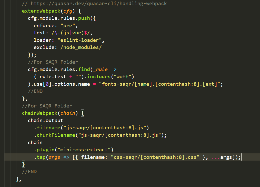 Webpack Config Issue · Issue #8621 · quasarframework/quasar · GitHub