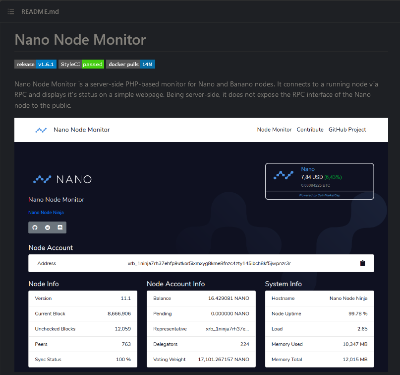 Add Nano Node Monitor · Issue #14 · ViNo-community/nano-node-bot · GitHub