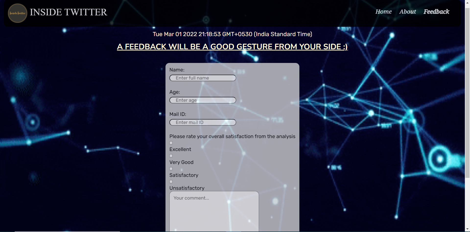 GitHub - ayushanand09/Inside-Twitter: The Project is about a responsive ...