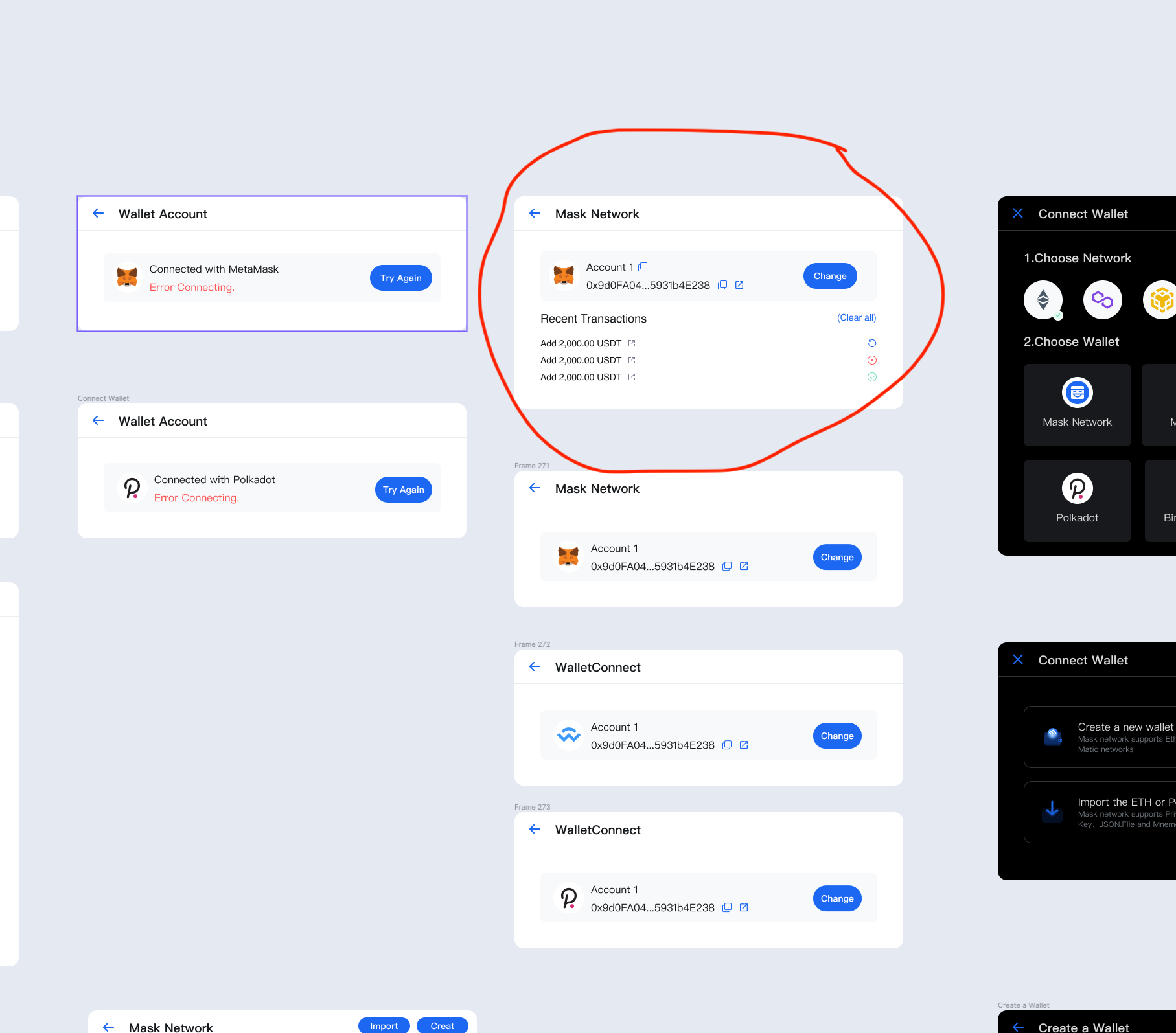[Bug] Wrong page displays by clicking "Connect Wallet" on the left menu bar. · Issue #3602 ...