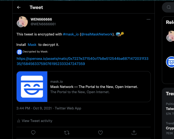 [Bug] Opensea's link cannot be resolved if the collectible sells in Polygon chain. · Issue #4568 ...