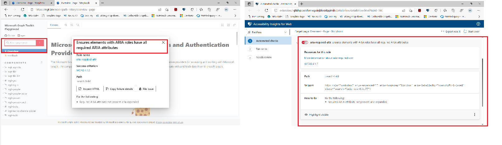[Accessibility] [Microsoft Graph Toolkit Playground - Home page ...