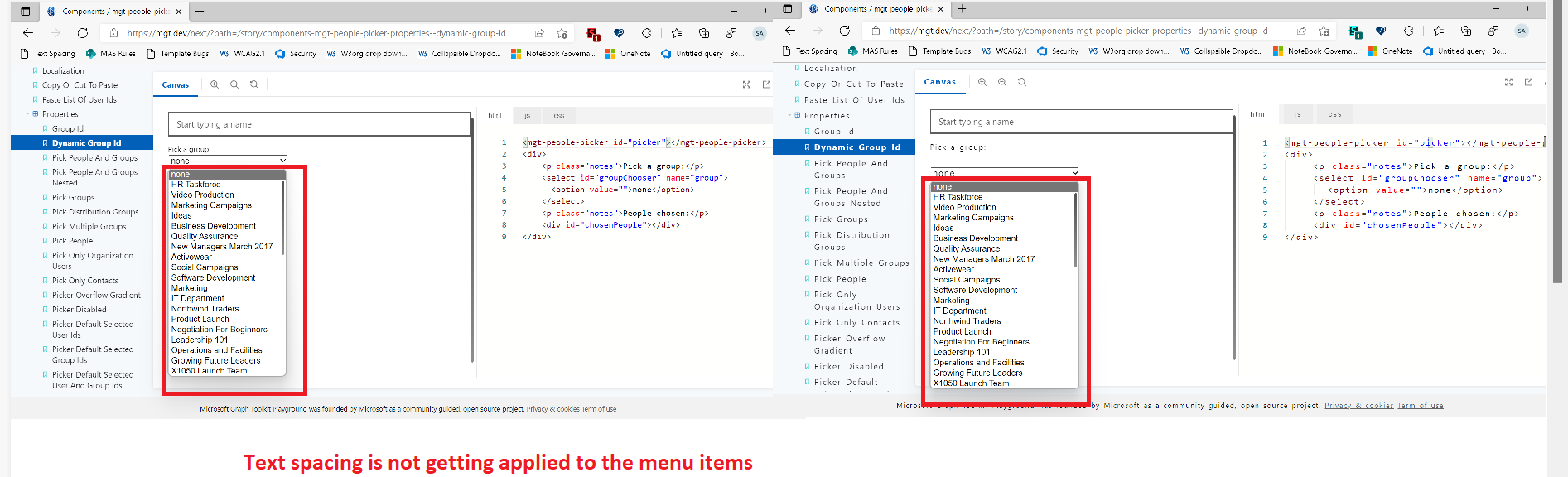 [Accessibility] [Microsoft Graph Toolkit Playground - mgt-people-picker]: Text spacing is not ...