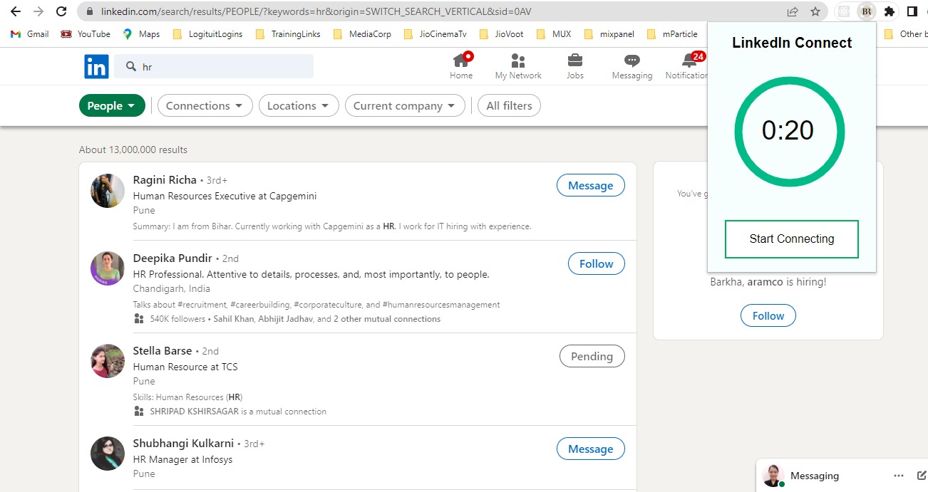 GitHub - barkha9814/linkedInAutoConnect: This is a chrome extension which will send connection ...