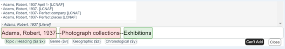subject construction when a heading ends in a hyphen · Issue #78 · lcnetdev/marva-frontend · GitHub