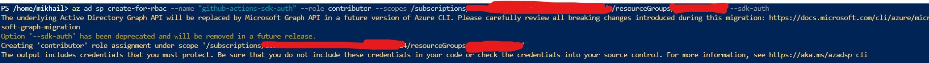 Error: Az CLI Login failed. Please check the credentials and make sure az is installed on the ...