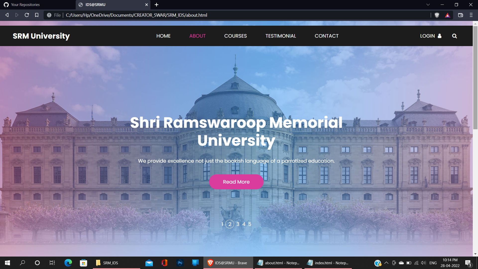 GitHub - swaroop-code/WEB_PAGE_2ADVANCED: Using different stylesheets and new div classes
