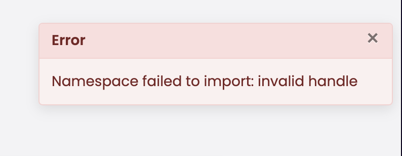 Unable to import a namespace without a handle · Issue #512 · cortezaproject/corteza · GitHub