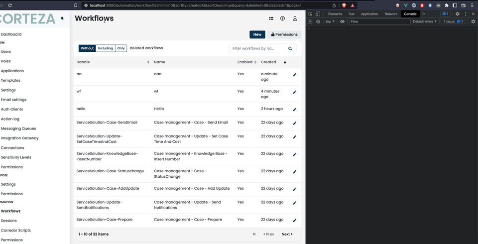 Issue After Creating A Workflow In Admin · Issue 725 · Cortezaprojectcorteza · Github 