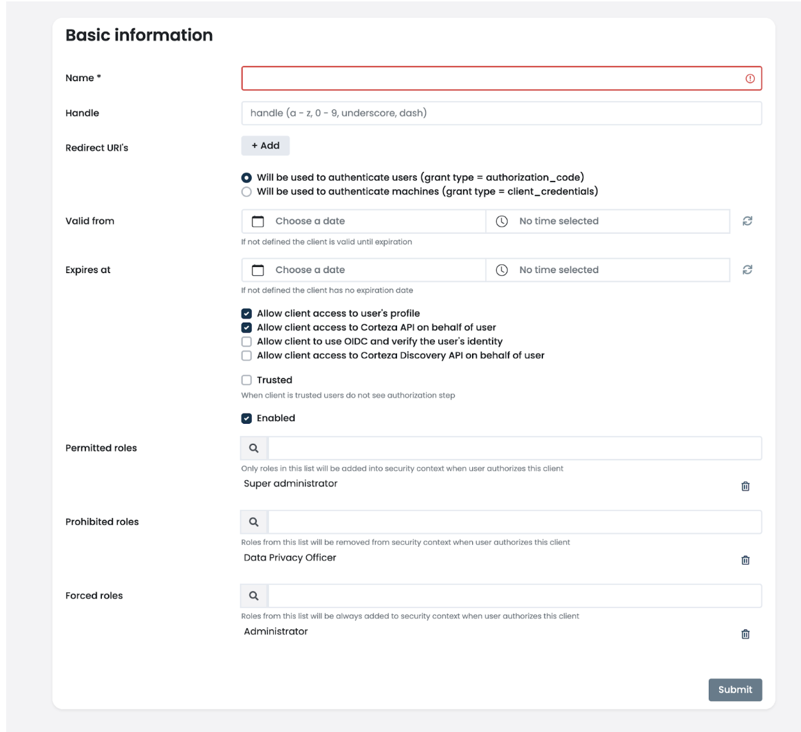 Roles from previously created auth client are applied when creating an auth client · Issue #1042 ...