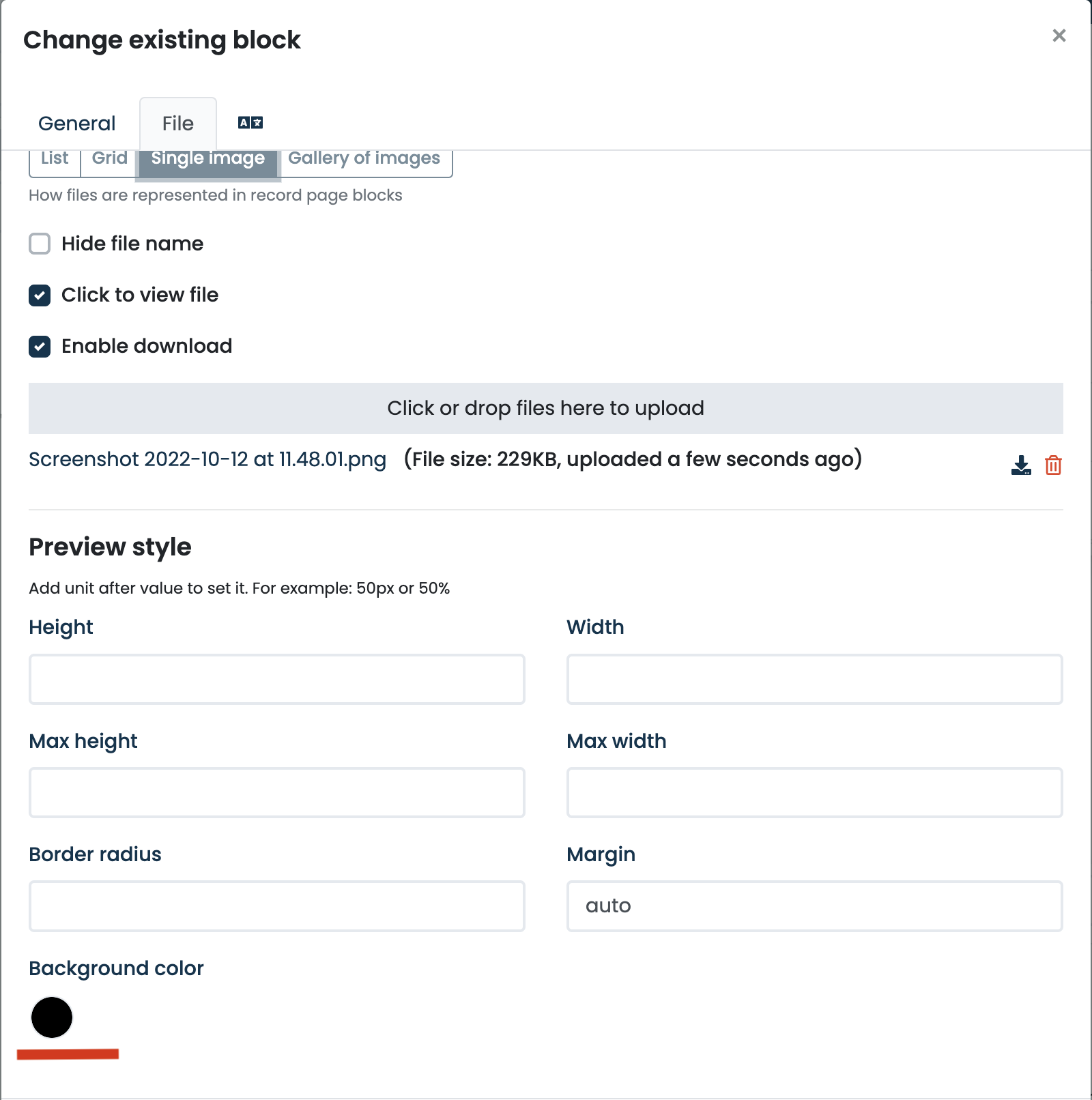 Change default background color of preview style in file page block · Issue #1245 ...
