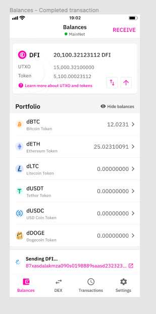 `unified DFI` - transaction flow · Issue #1021 · BirthdayResearch/defichain-wallet · GitHub
