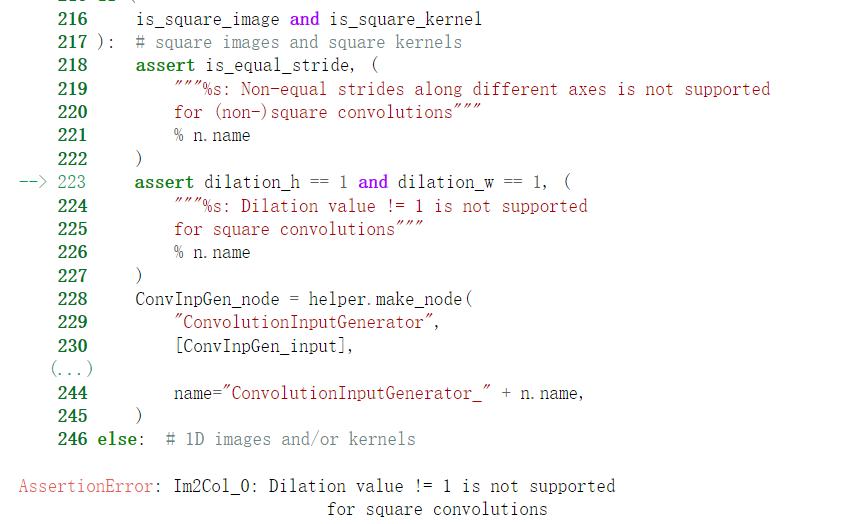 Im2Col_0: Dilation value != 1 is not supported for square convolutions · Issue #860 · Xilinx ...