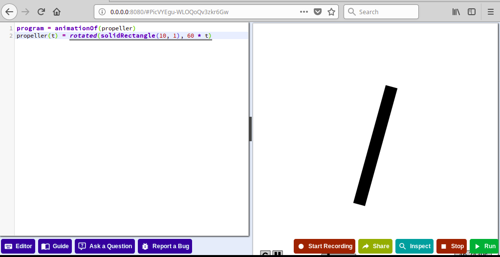 Bug when running programme · Issue #685 · google/codeworld · GitHub