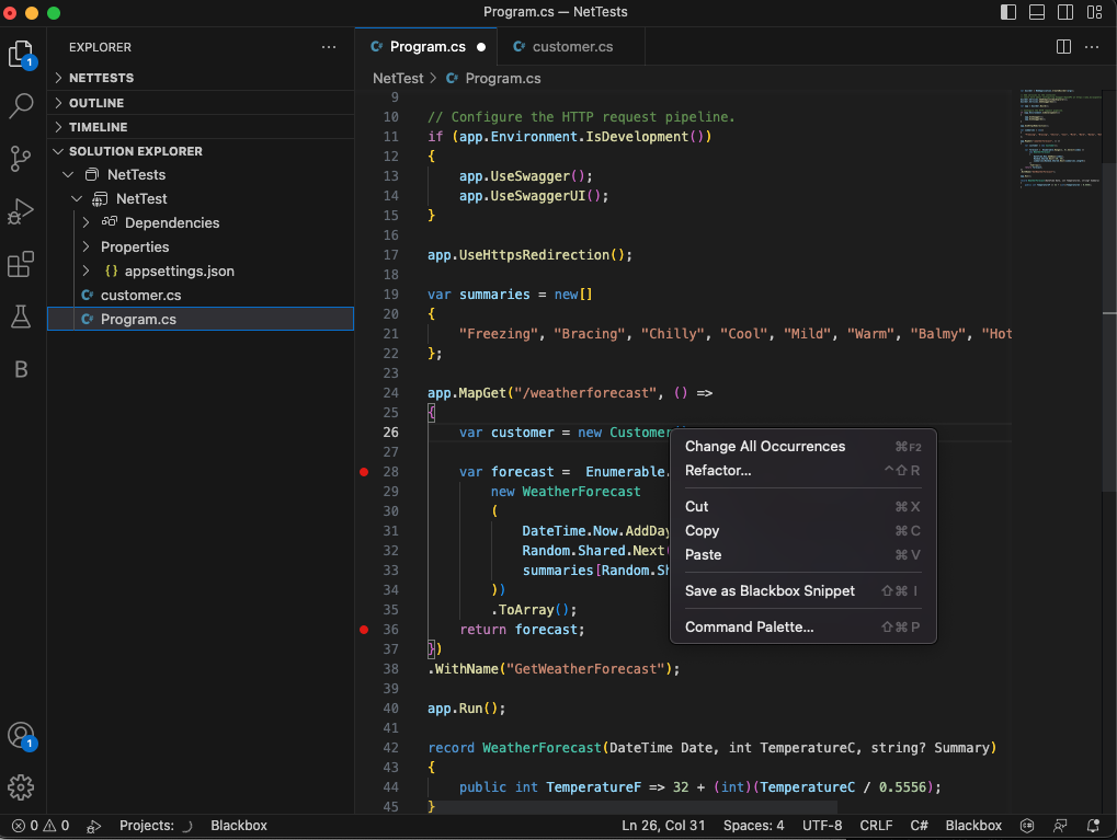 [BUG] "Go to Definition" (F12) is missing on Mac when right click · Issue #151 · microsoft ...