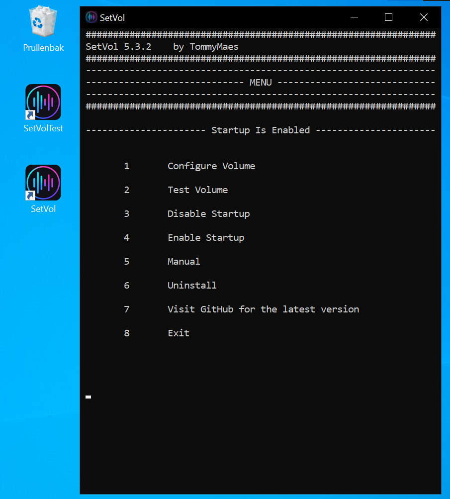 GitHub - TommyMaes/SetVol: A little program that sets a specific volume ...