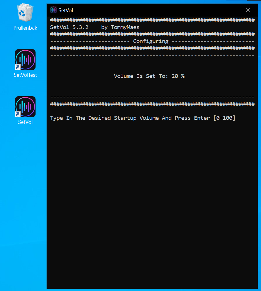 GitHub - TommyMaes/SetVol: A little program that sets a specific volume ...