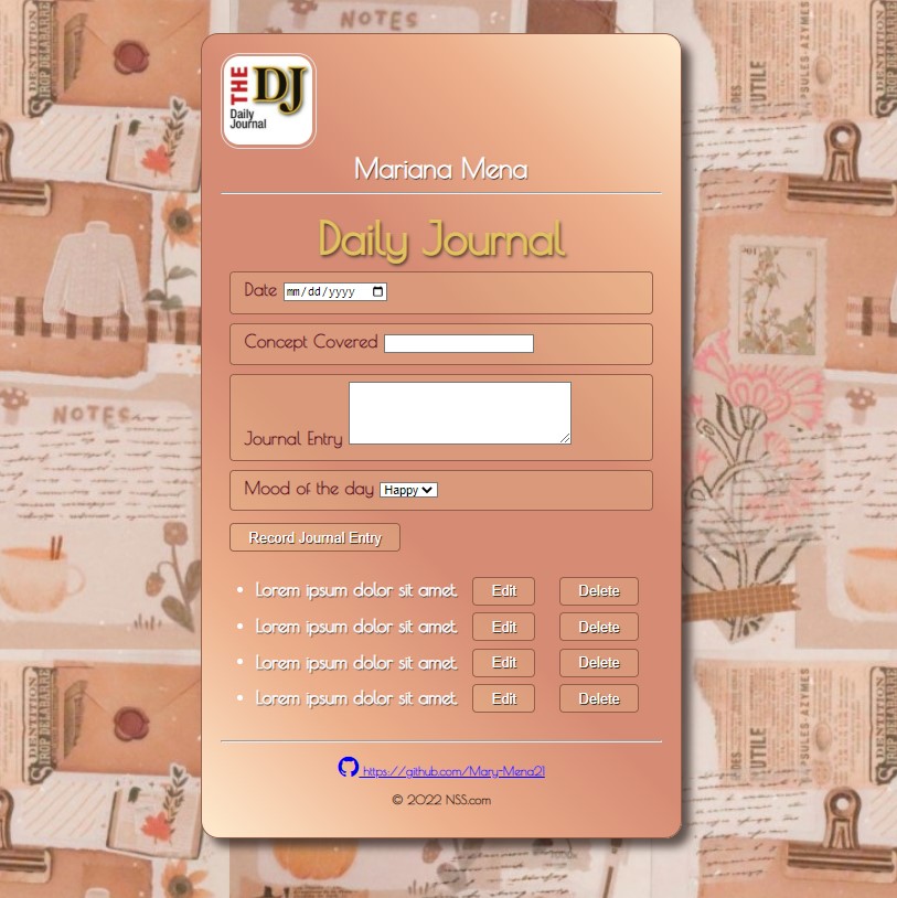 GitHub - Mary-Mena21/Daily_Journal