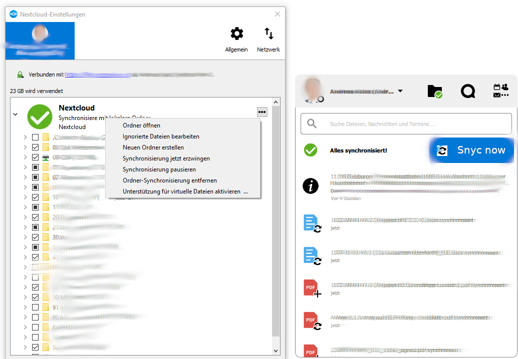Add Start Sync Button · Issue 4877 · Nextclouddesktop · Github