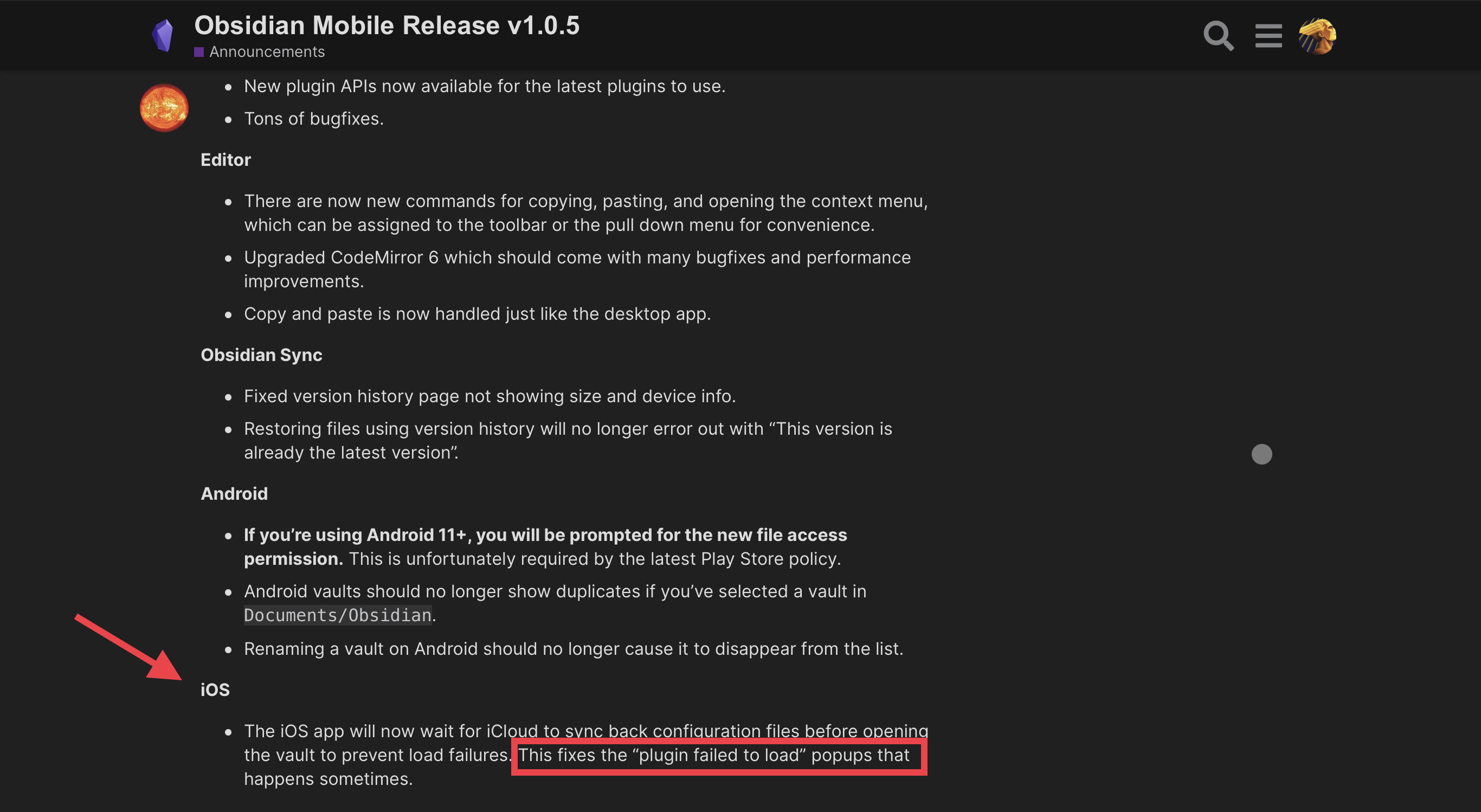 [BUG] Carry Forward on iOS Obsidian Mobile: failed to load · Issue #3 · jglev/obsidian-carry ...