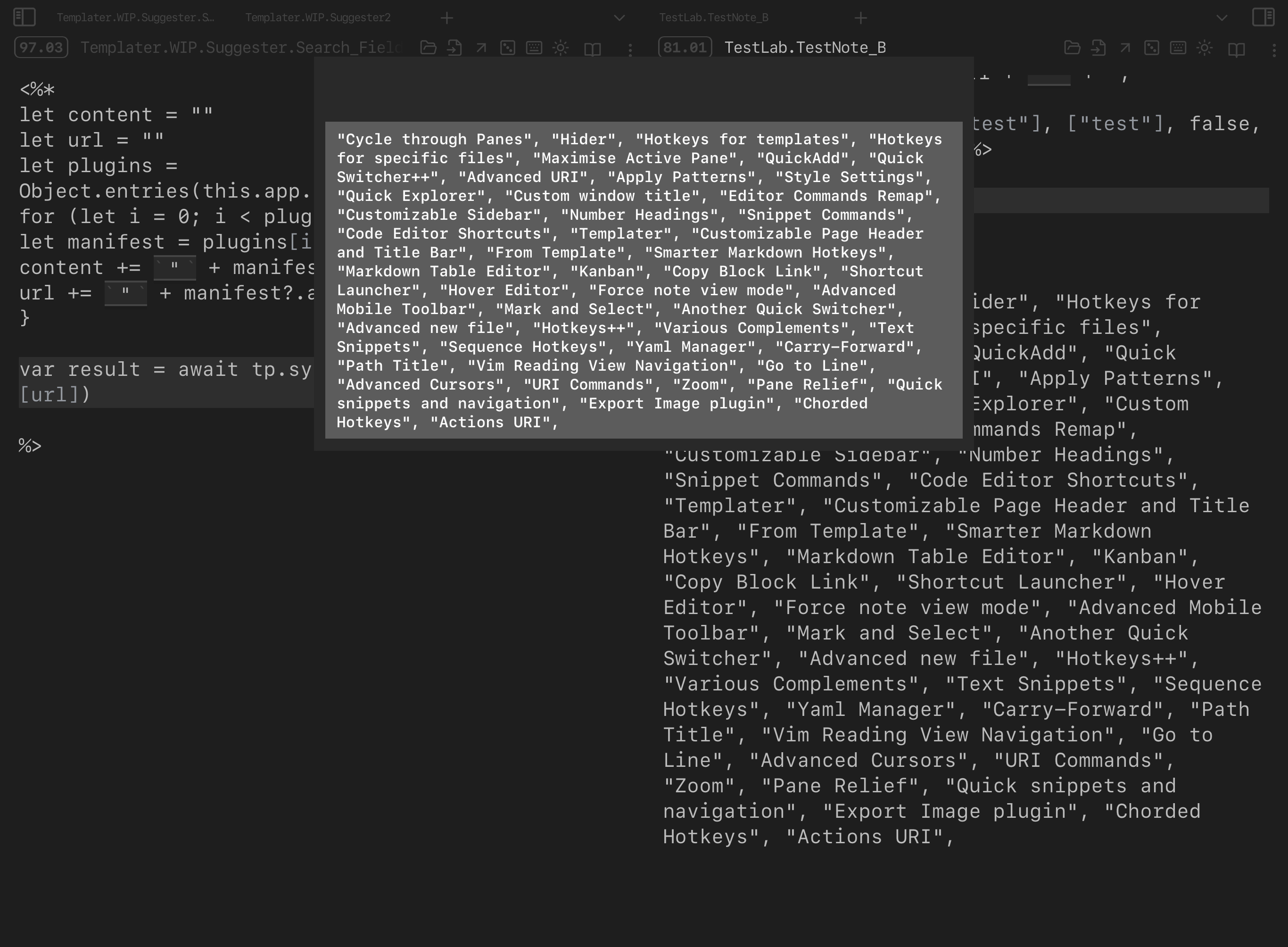 [HELP] Question about tp.system.suggester · SilentVoid13 Templater · Discussion #1011 · GitHub