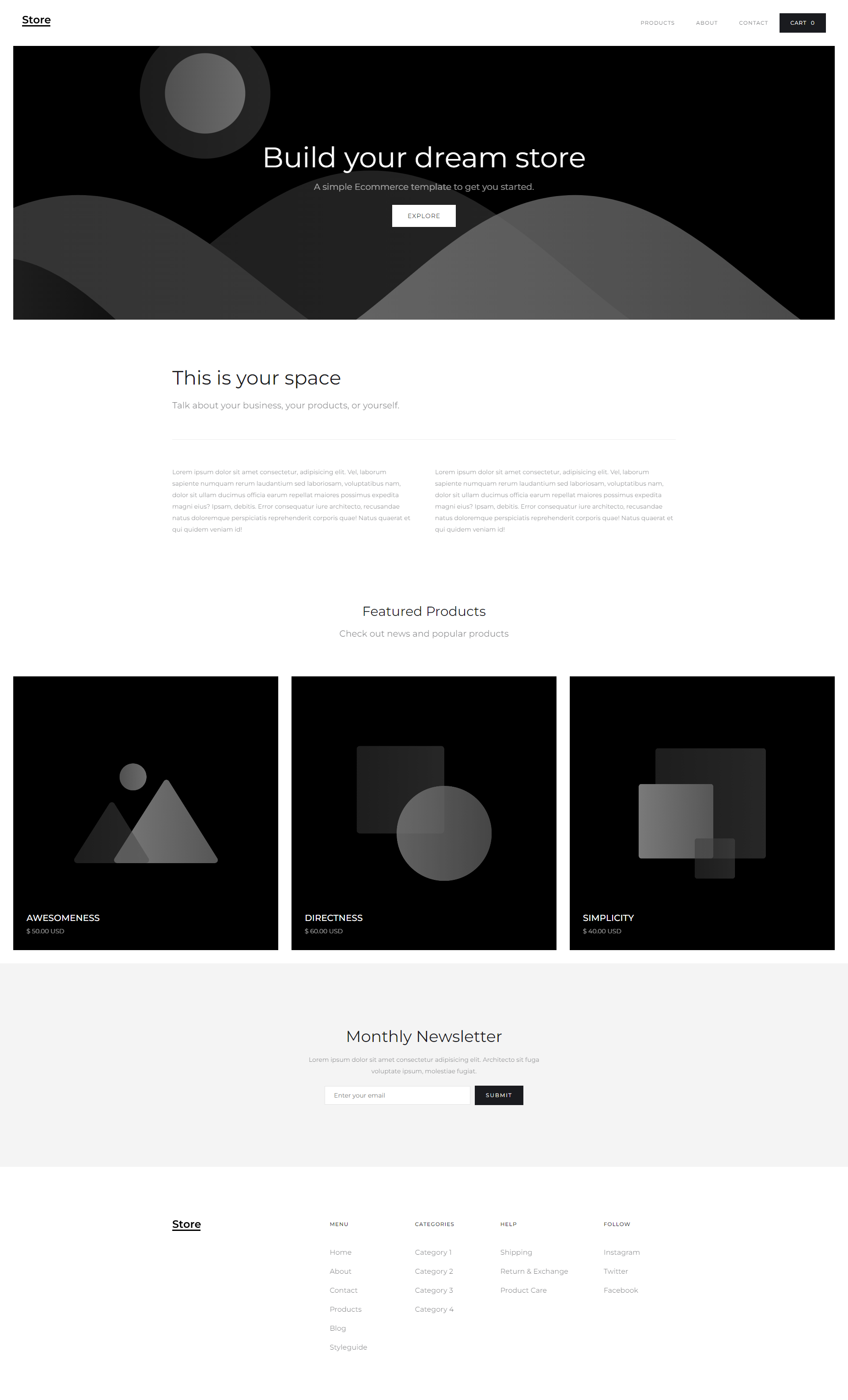 GitHub - iamdeveloperbeck/Store: Simple Ecommerce website Store