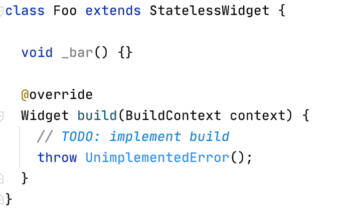 Unused methods not greying-out when not referenced. · Issue #5075 · flutter/flutter-intellij ...