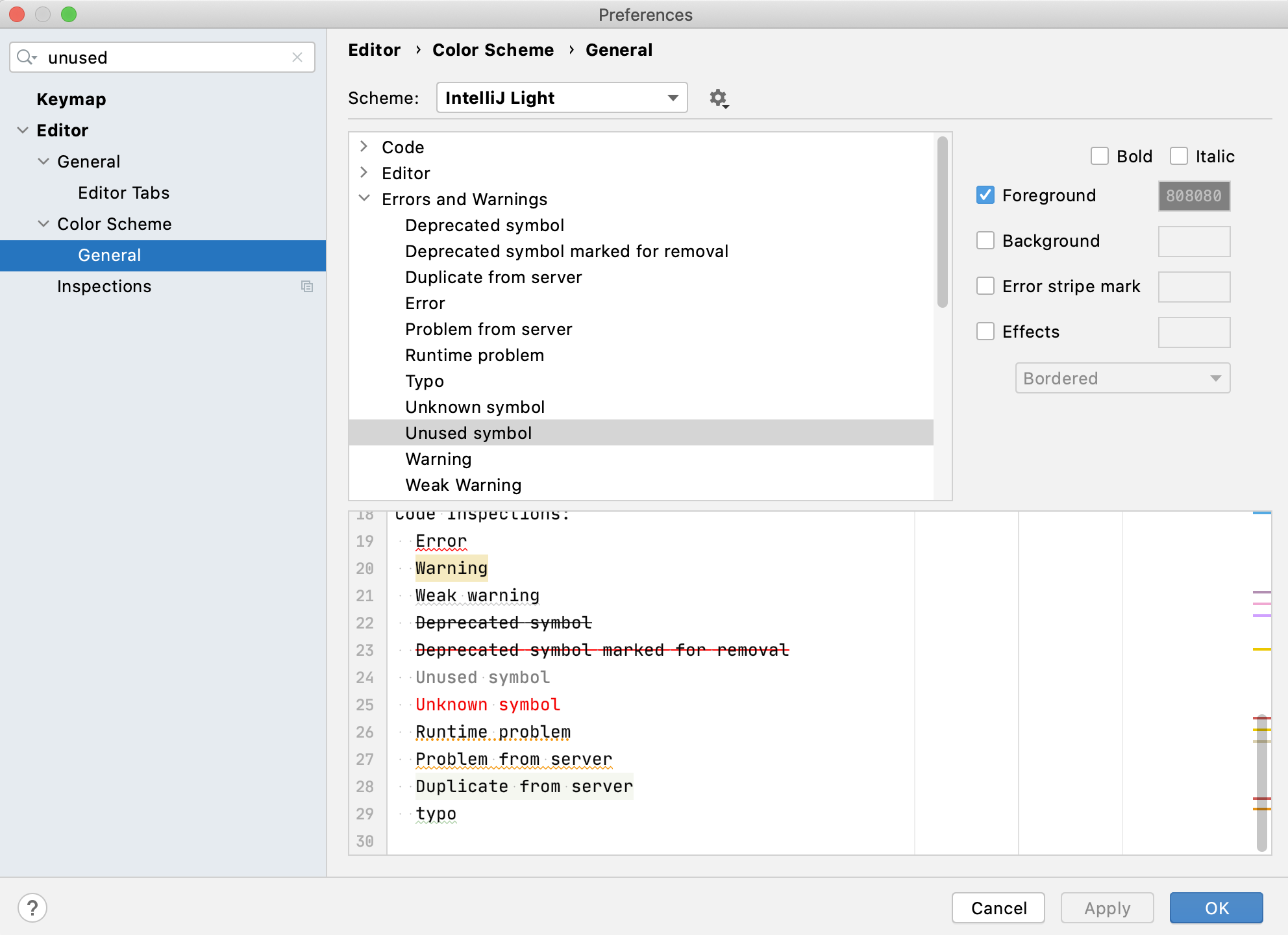 Unused methods not greying-out when not referenced. · Issue #5075 · flutter/flutter-intellij ...
