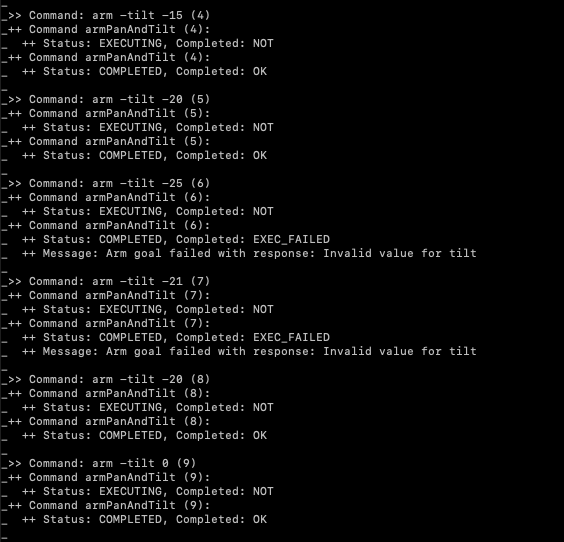 Arm command dictionary does not match the robot · Issue #310 · nasa/astrobee · GitHub