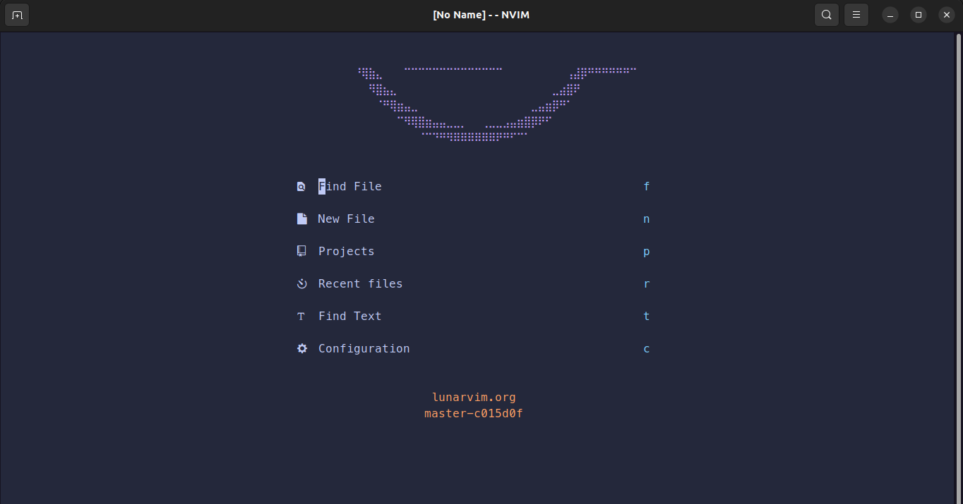 LunarVim dashboard start screen glitch · Issue #3279 · LunarVim/LunarVim · GitHub