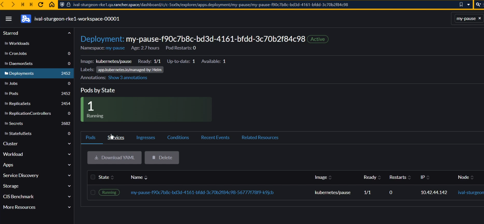 27x V267 Workloads List View Not Updating Restart And Health Columns On User Update Of 5584
