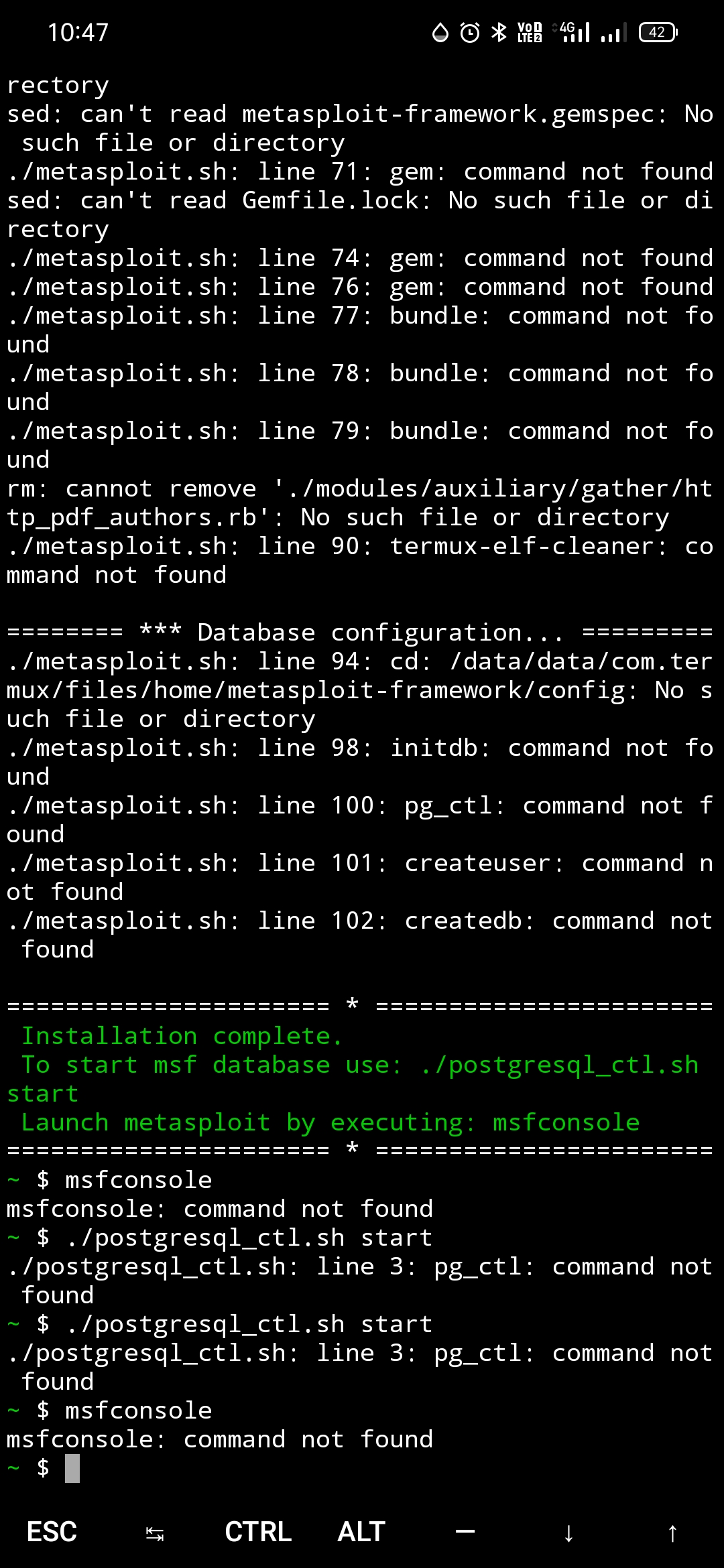 ./postgresql_ctl.sh start not working and msfconsole too · Issue #19 · gushmazuko/metasploit_in ...