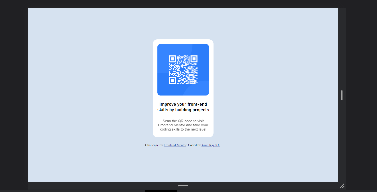 GitHub - arunraj3/qr-code-challenge
