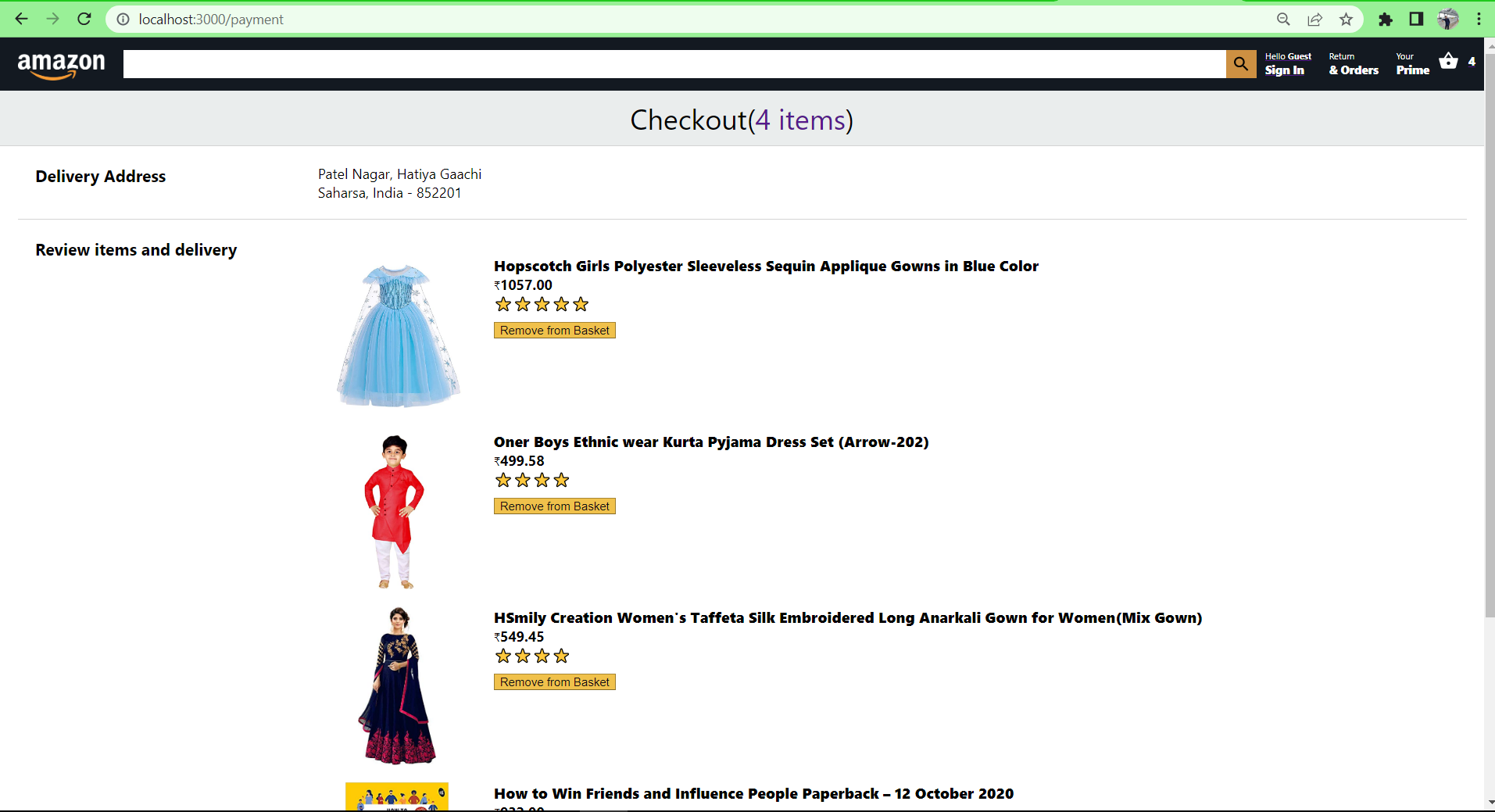 GitHub - techScript-roshan/Amazon-react-app: This is a Amazon Clone using React.