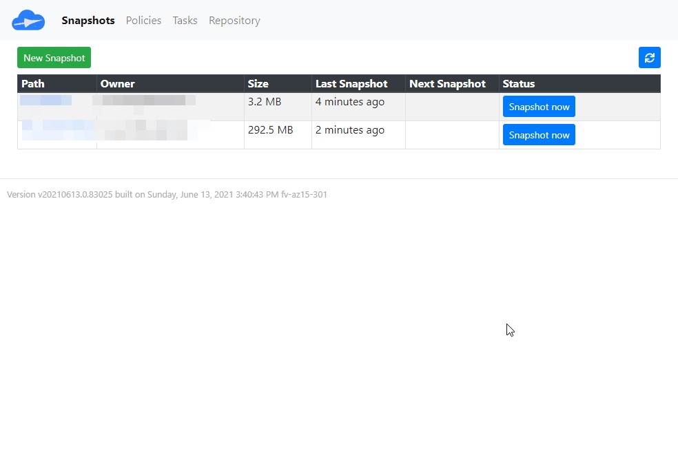 Question: How to delete the snapshots in the UI? · Issue #1136 · kopia/kopia · GitHub