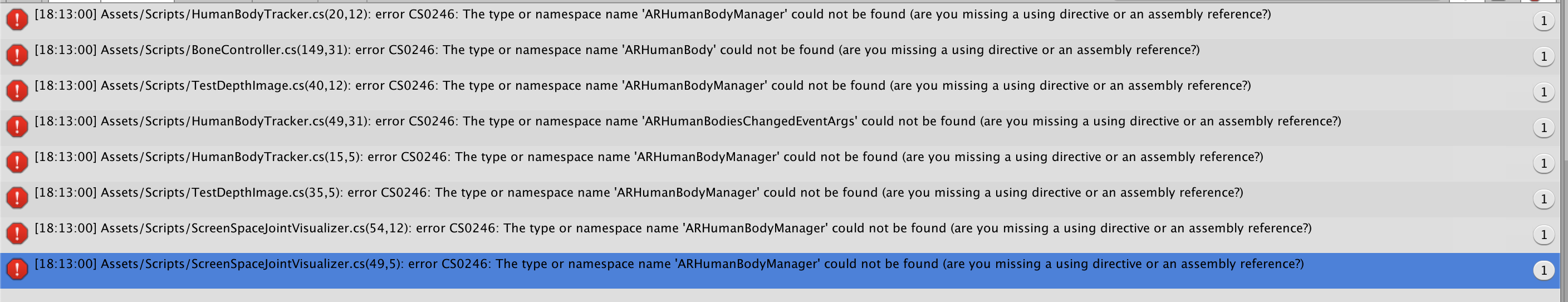 ARF2.1 Branch holds ARF2.2. When downgraded errors · Issue #191 · Unity-Technologies ...