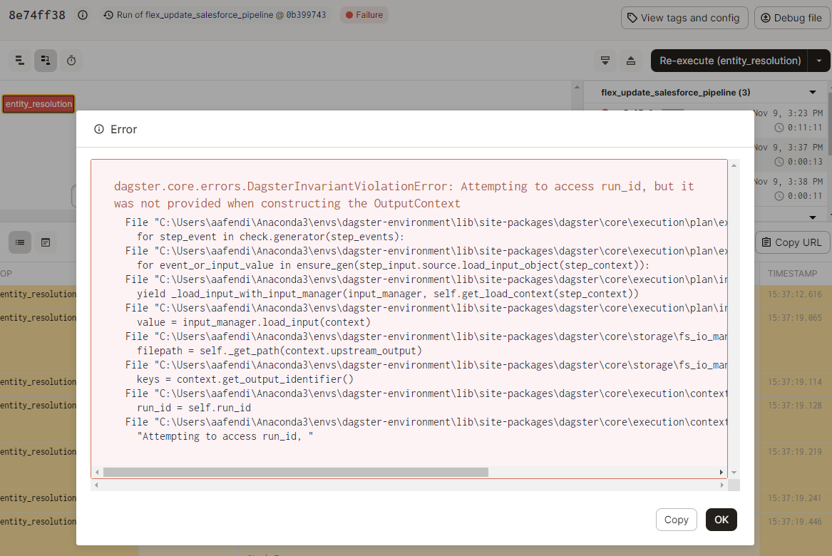 Executing just a single op from a job raises dagster.core.errors.DagsterInvariantViolationError ...