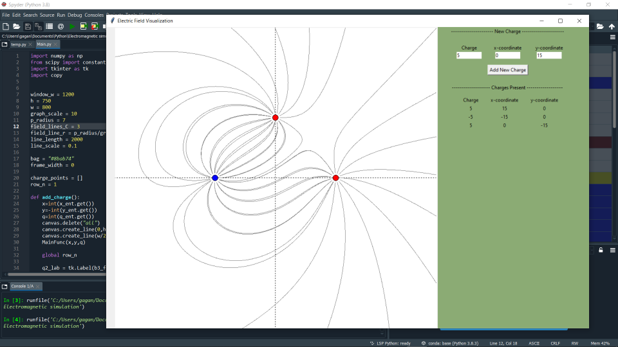 GitHub - g2malik/Electric_Field_Lines_Simulation: Generate and display ...