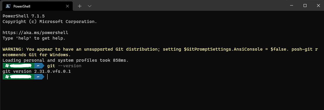 Git with GVFS flagged as unsupported git distribution · Issue #860 · dahlbyk/posh-git · GitHub