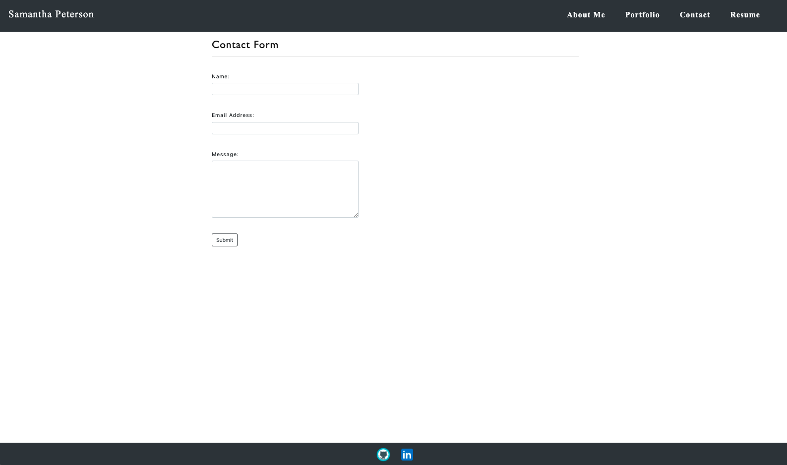 Github Samanthapeterson 20 React Challenge React Portfolio 20 React