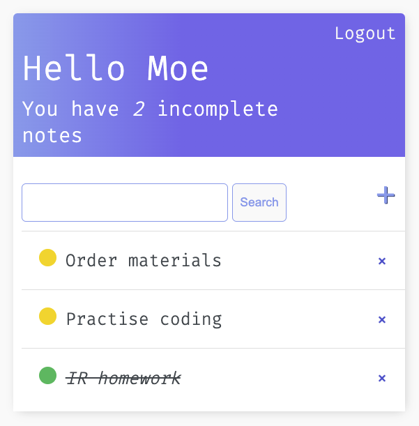 GitHub - tonimobin/cyber-security-base-2022: Small note/task app with basic CRUD functionalities