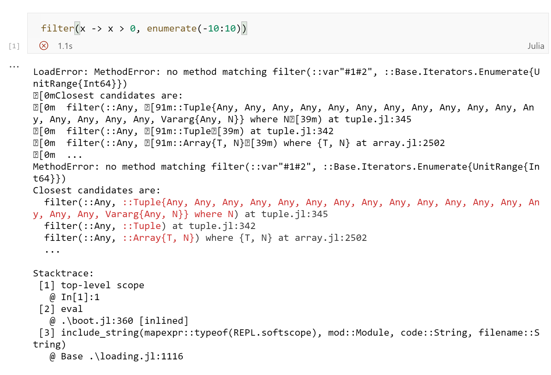 Vscode Notebook Some Errors Are Printed With Unrecognizable Characters · Issue 2397 · Julia 